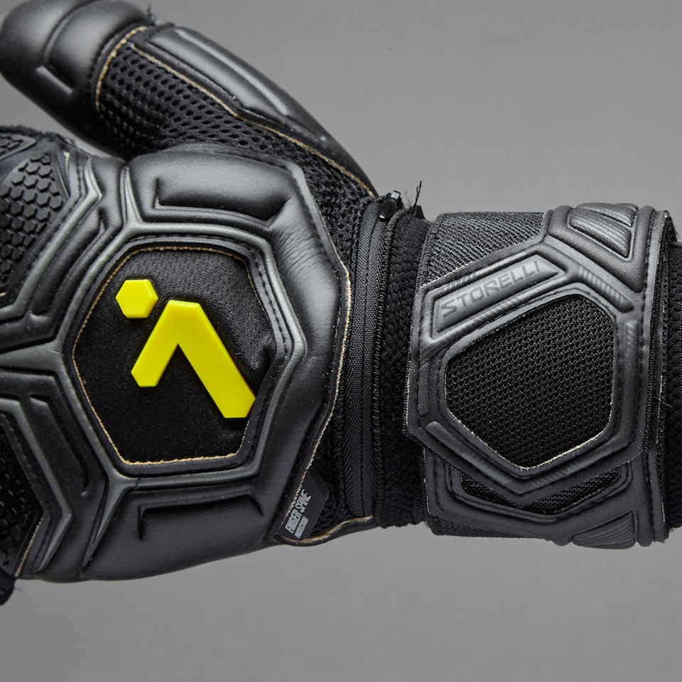 Mens GK Gloves - Storelli Exoshield Gladiator Pro GK Gloves - Black ...