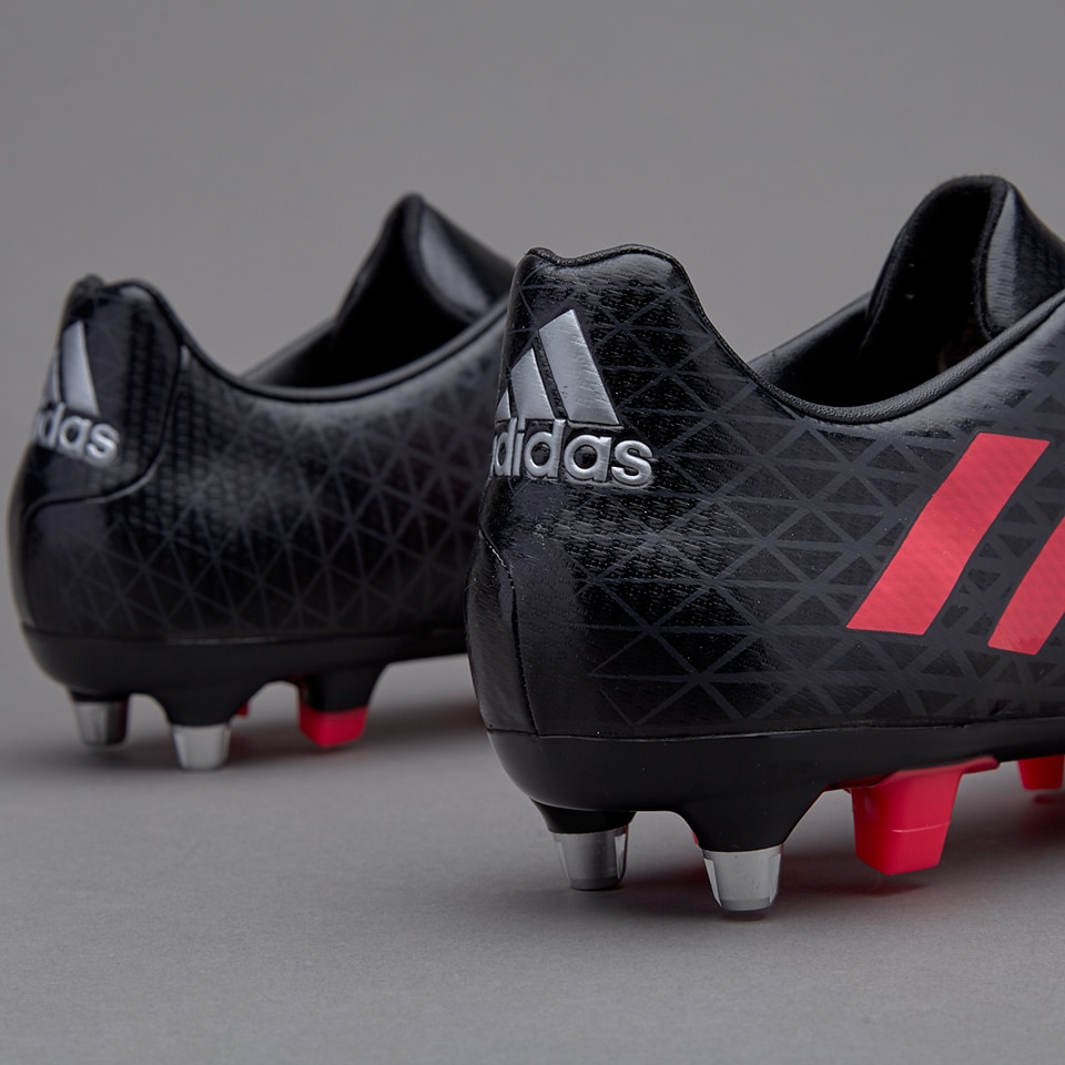 adidas Malice Elite SG - Mens Boots - Core Black/Shock Red/Solid Grey