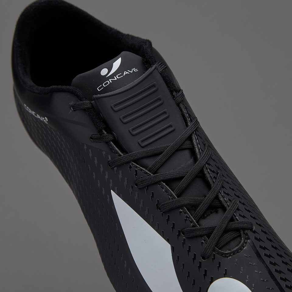 Concave Volt+ SG - Mens Soccer Cleats - Soft Ground - Black/White