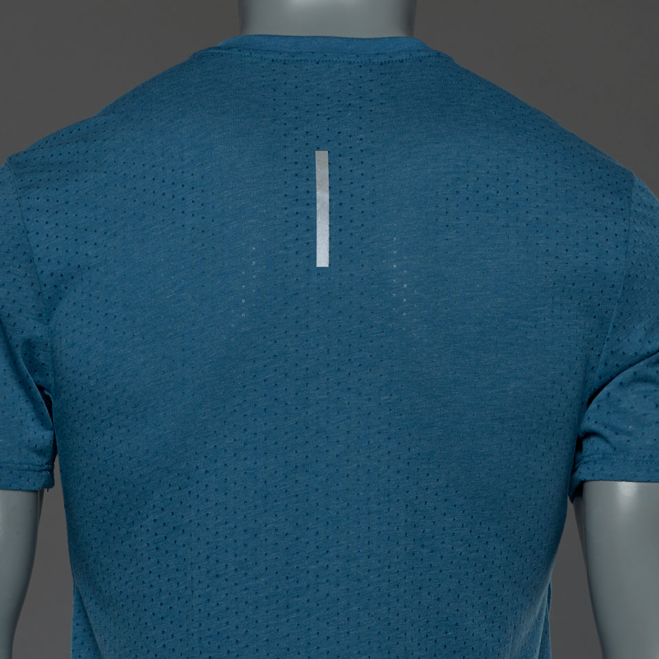 Nike Breathe Top Ss Tailwind Clv - Industrial Blue/Htr/Vivid Sky - Mens ...