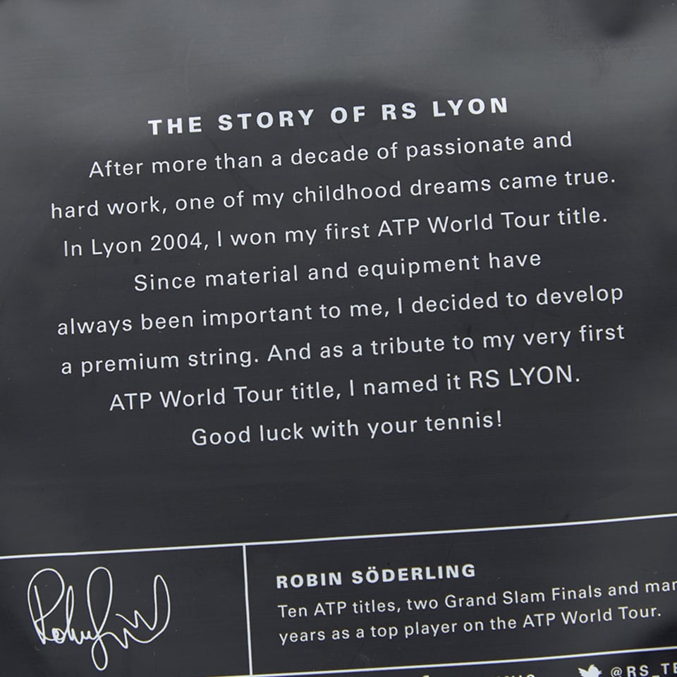 Robin Soderling RS Lyon String 12m - Tennis Strings