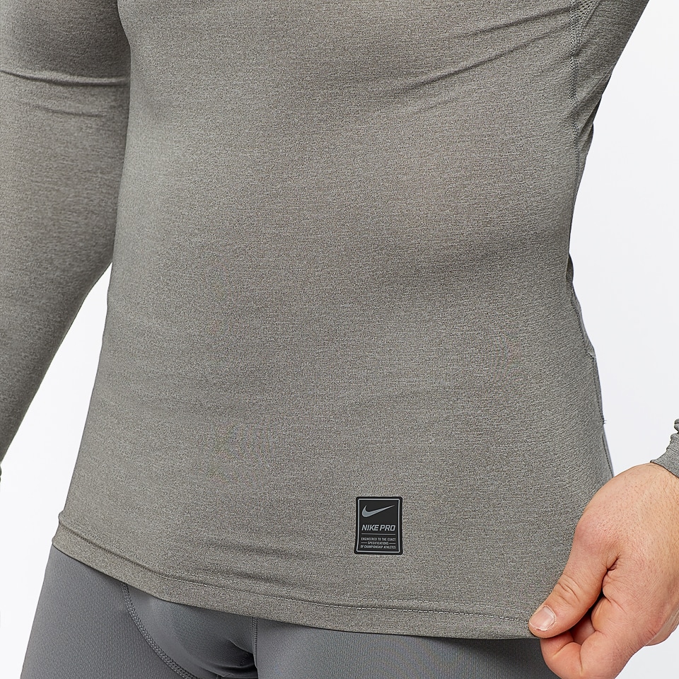 Nike Compression Pro LS Mock Top - Mens Base Layer - Compression ...