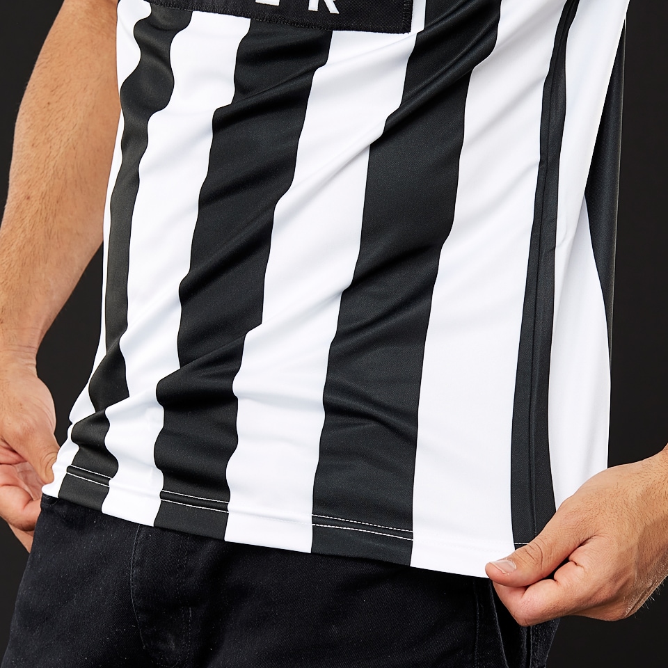 Score Draw Newcastle United 1995 Home Retro Shirt - BlackWhite