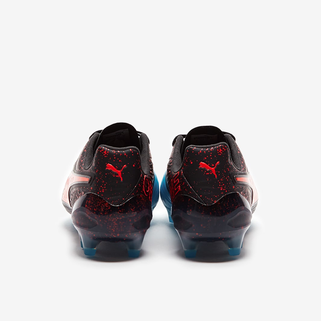 Puma One 19.1 CC FG/AG - Mens Boots - Firm Ground - Bleu Azur/Red Blast ...