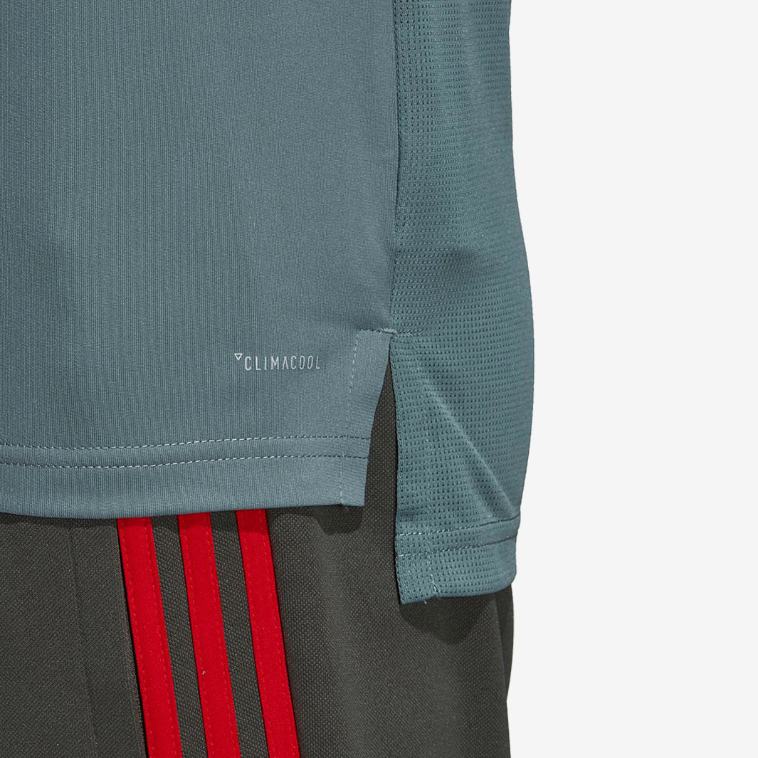 adidas FC Bayern Munich Training Shirt - Raw Green/Red - Mens Replica ...