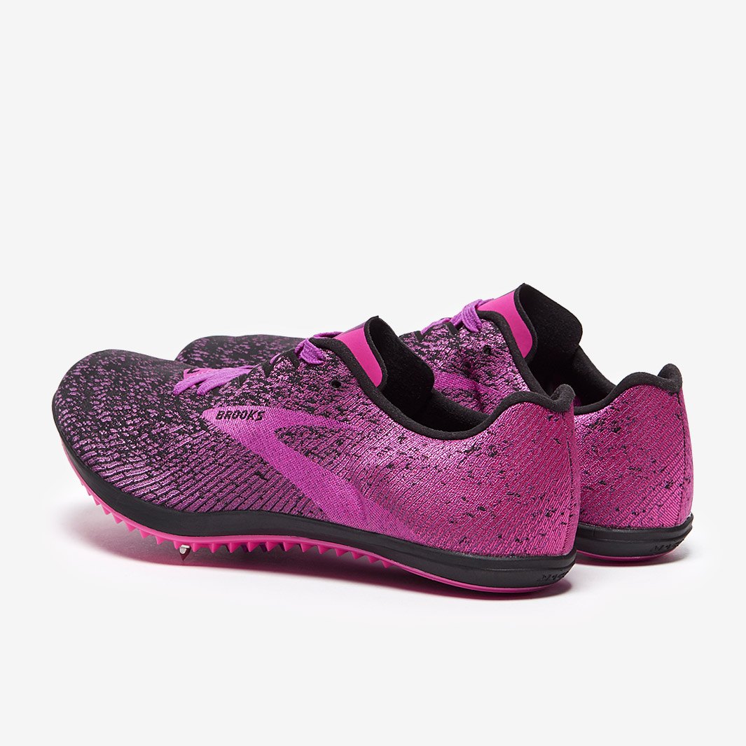 Brooks Womens Mach Spike 19 - Black/Hollyhock/Pink - Womens Shoes ...