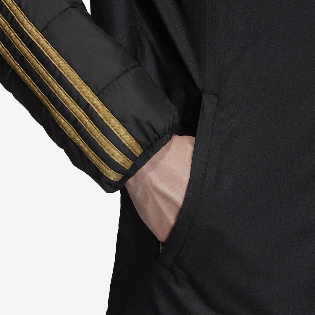 adidas Real Madrid 2019/20 Winter Jacket - Black/Dark Football Gold ...
