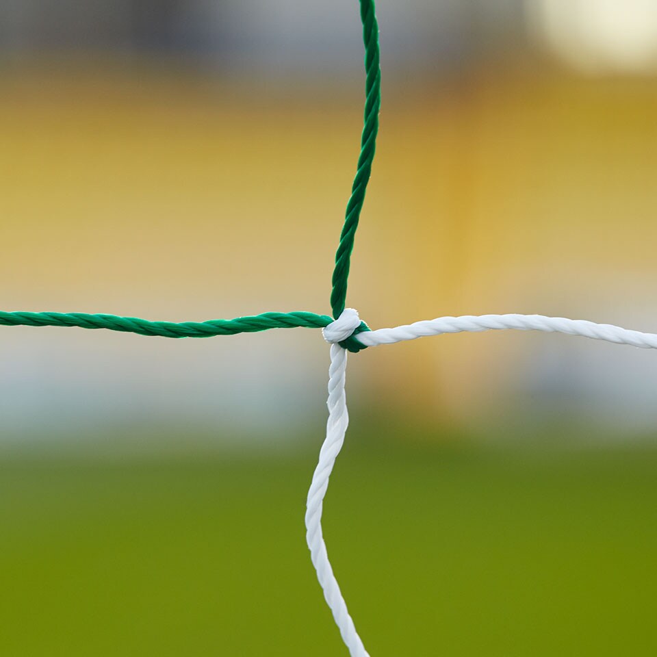 Pro Direct - Diamond - Goal Nets - Striped Netting - Green / White