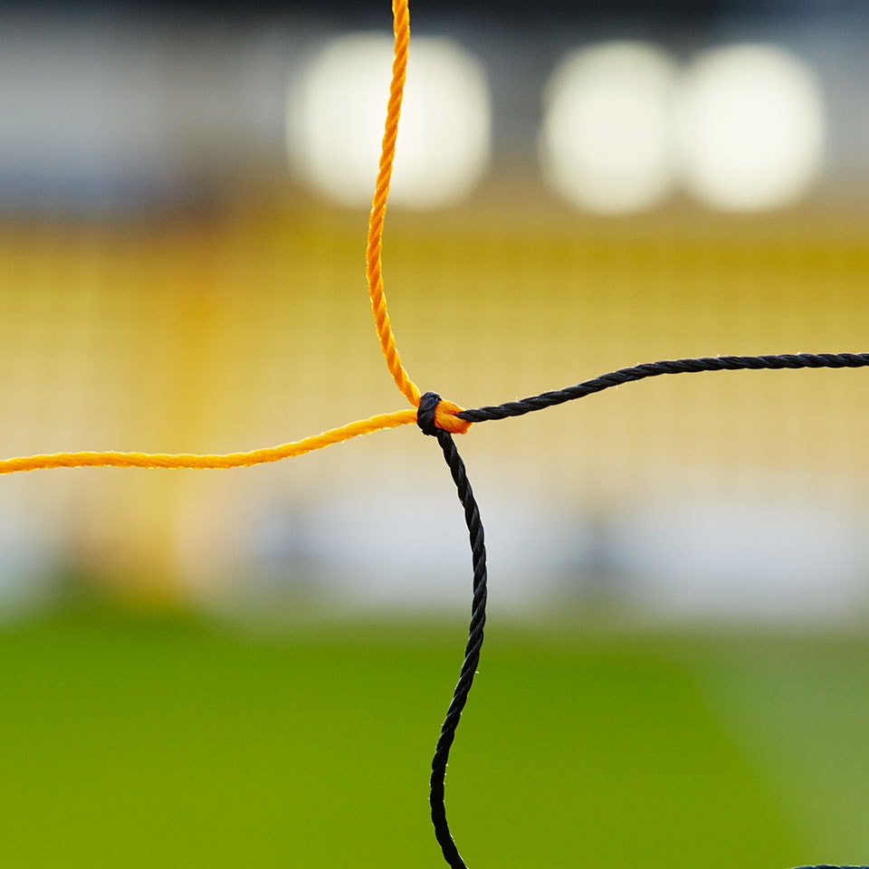 Pro Direct - Diamond - Goal Nets - Striped Netting - Orange / Black ...