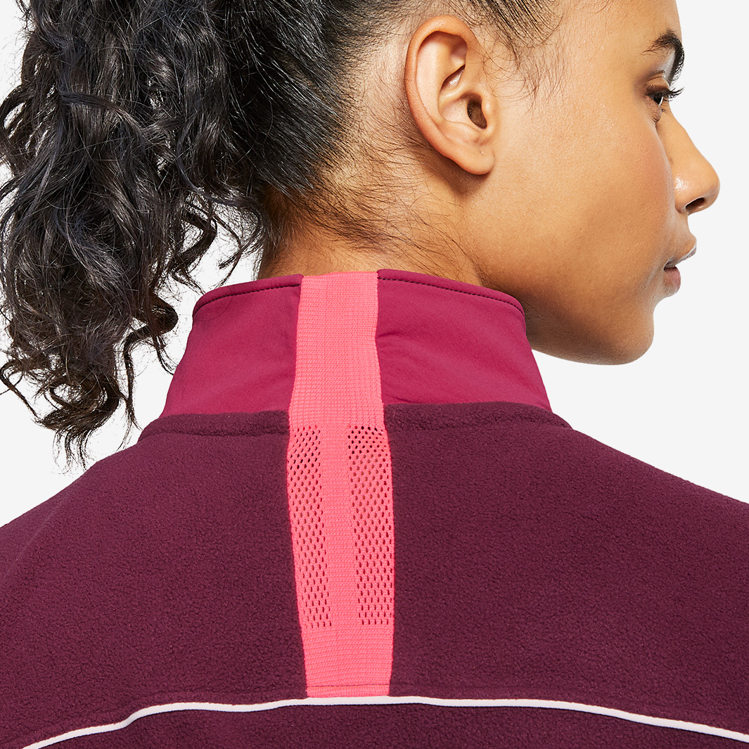Nike FC Womens Dry Midlayer - Night Maroon/Noble Red/White/Racer Pink ...