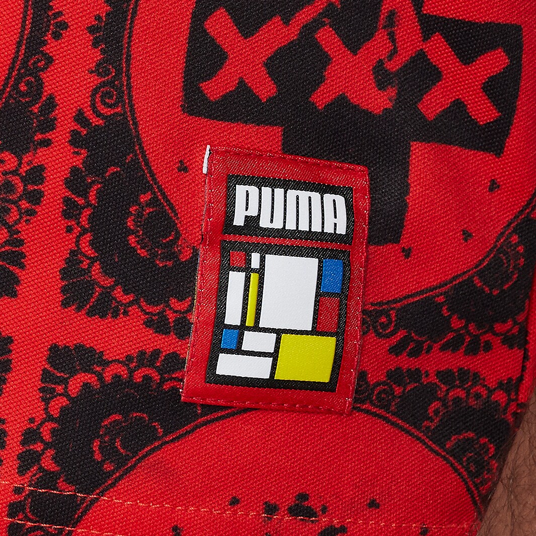Puma Amsterdam Shirt - Puma Red/Puma Black - Mens Clothing - Tops