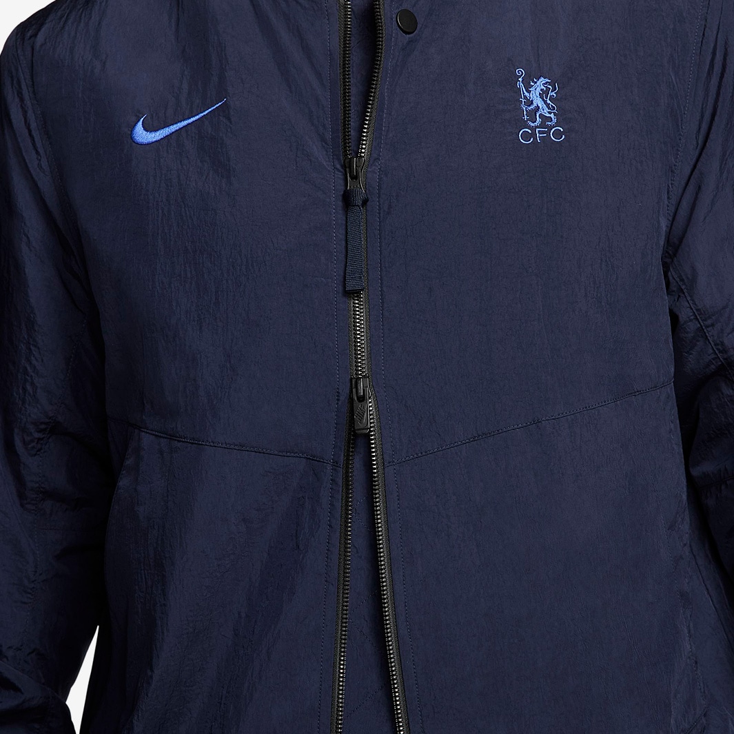 Nike Chelsea FC 2019/20 NSW Authentic Varsity Jacket Frenchs - Obsidian ...