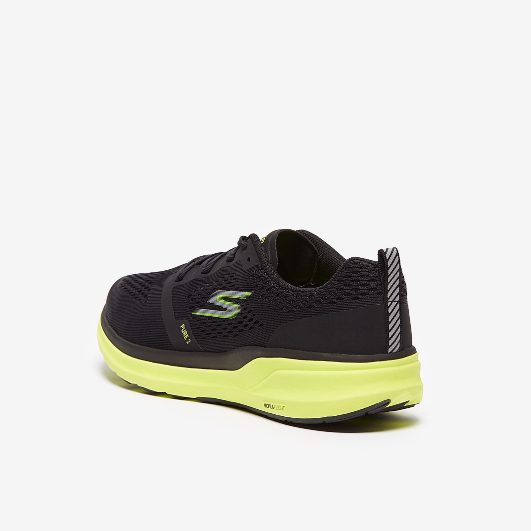 Skechers Go Run - Pure 2 - Black/Lime - Mens Shoes