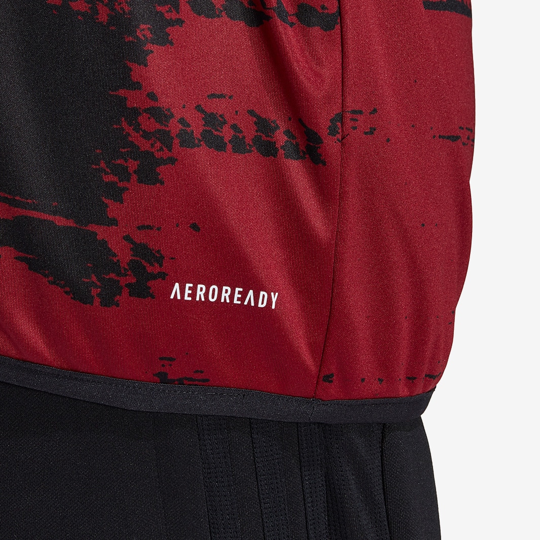 adidas Arsenal 2020/21 Pre Warm Top - Noble Maroon/Black - Mens Replica ...