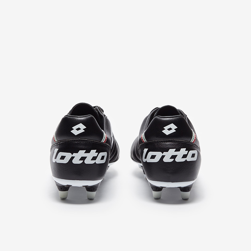 Lotto Stadio 200 II SG - Black/White - Soft Ground - Mens Boots
