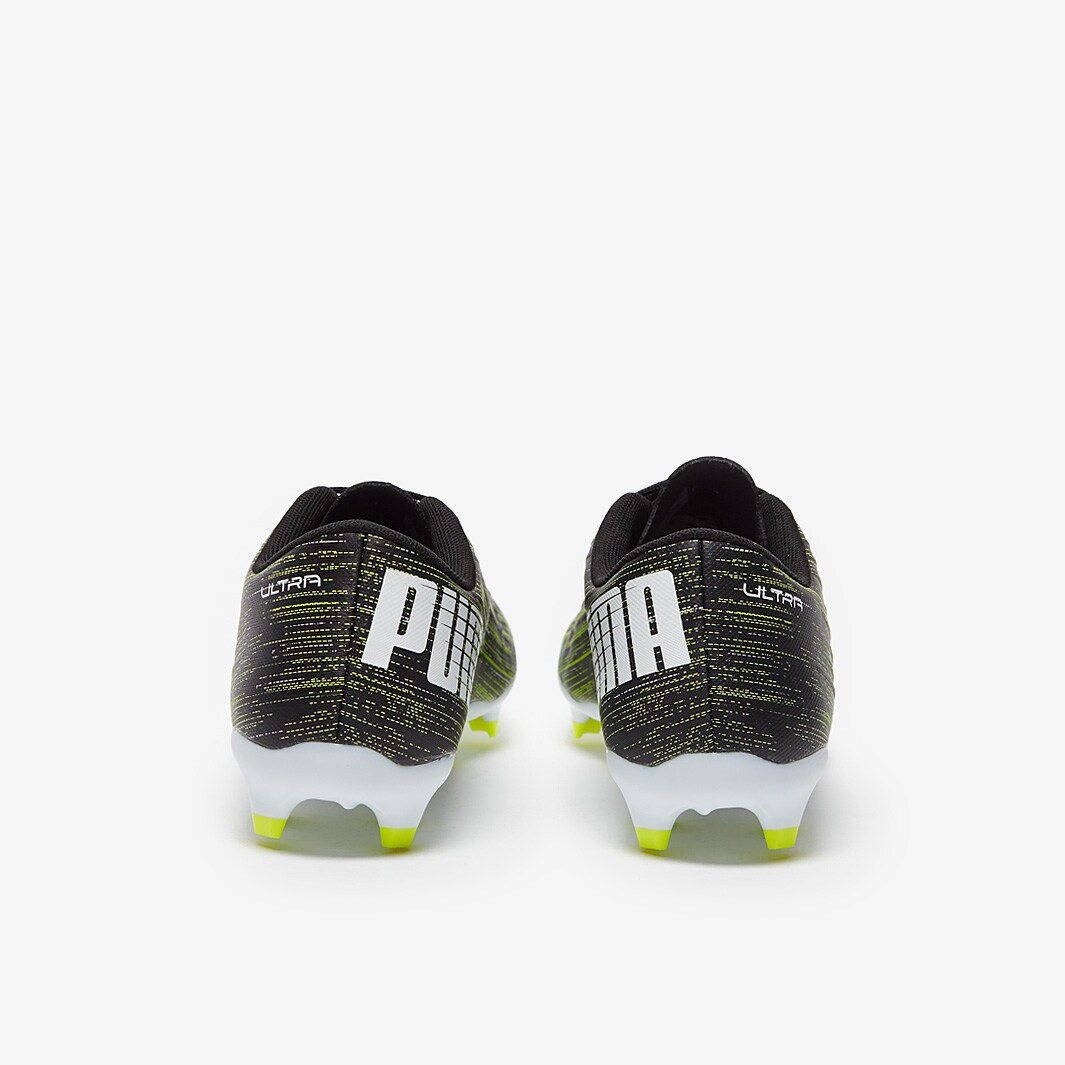 Puma Ultra 4.2 FG/AG - Black/White/Yellow - Firm Ground - Mens Boots