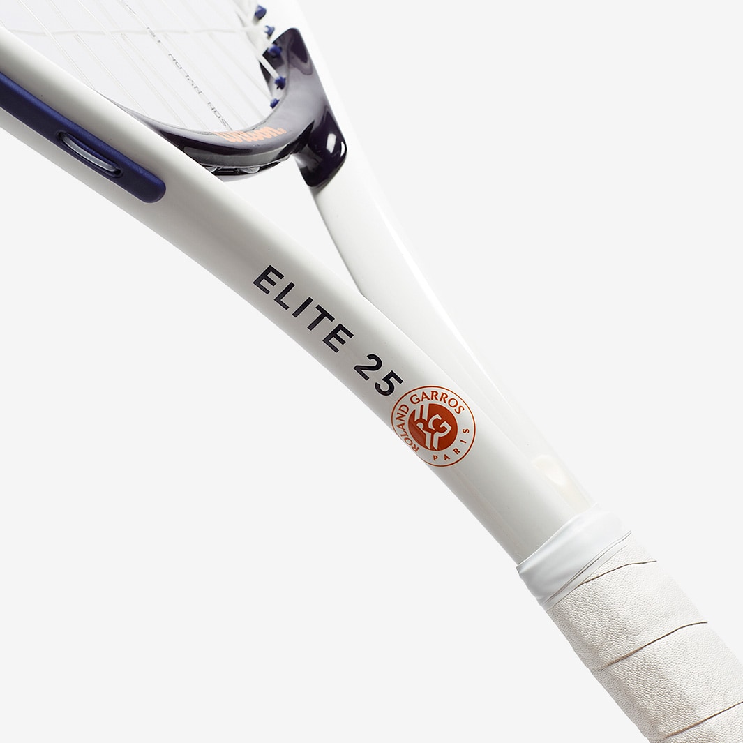Wilson Roland Garros Elite 25 - White/Blue/Orange - Boys Rackets