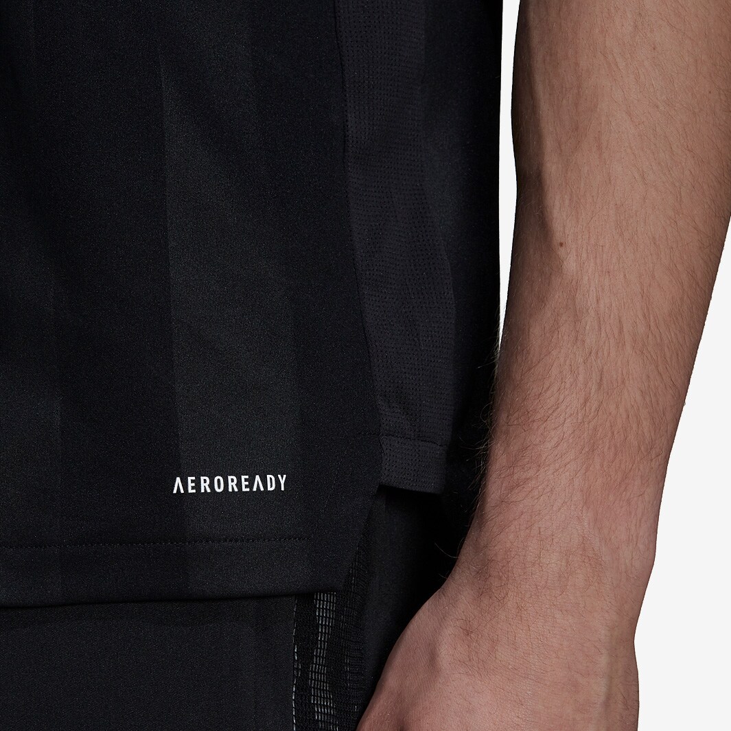 adidas Tiro Shirt - Black-Mens Clothing