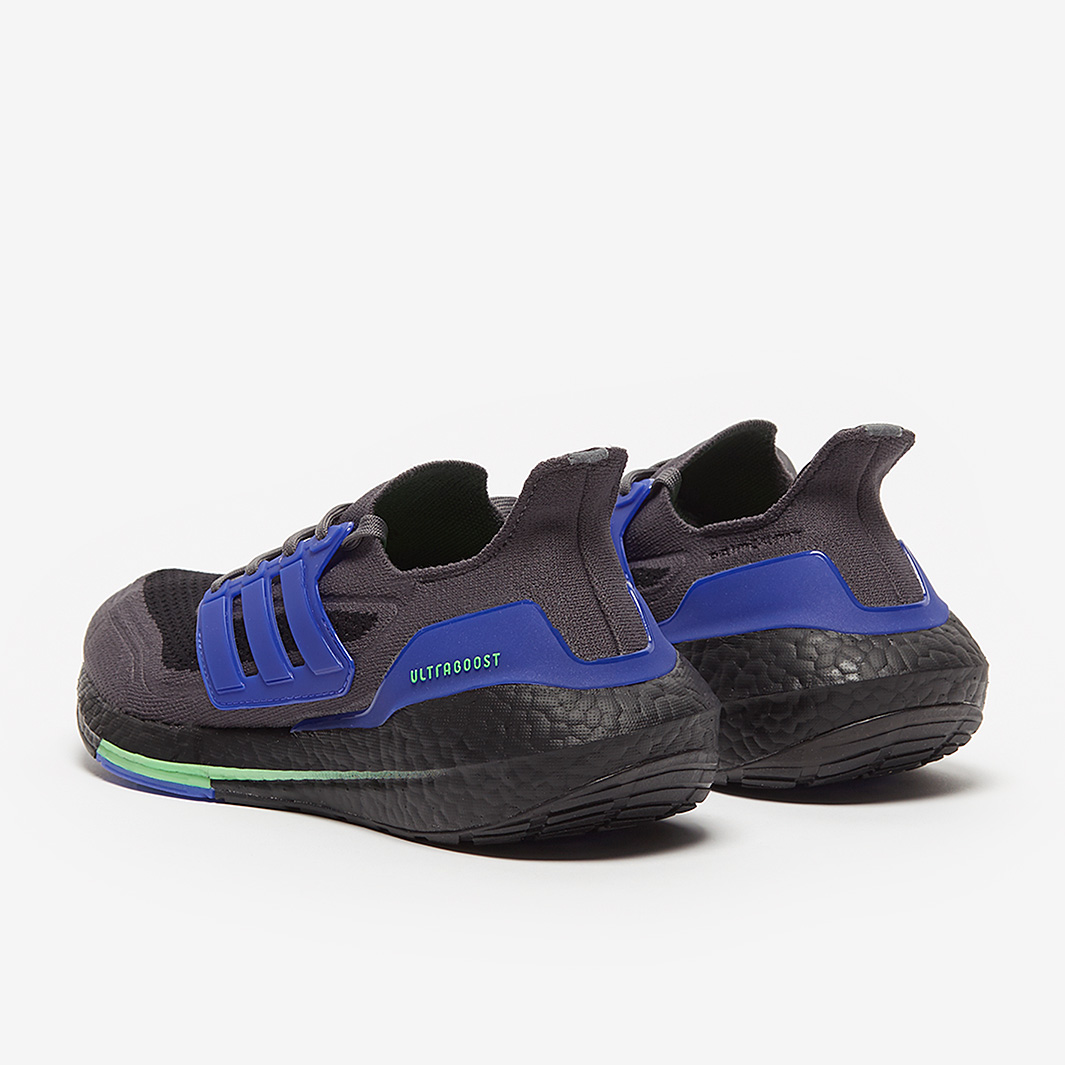 adidas Ultraboost 21 - Grey Five/Core Black/Screaming Green - Mens Shoes