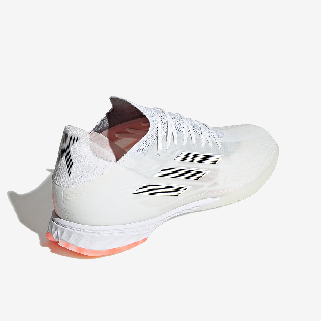 adidas X Speedflow .1 IN - White/Iron Metallic/Solar Red - Mens Boots