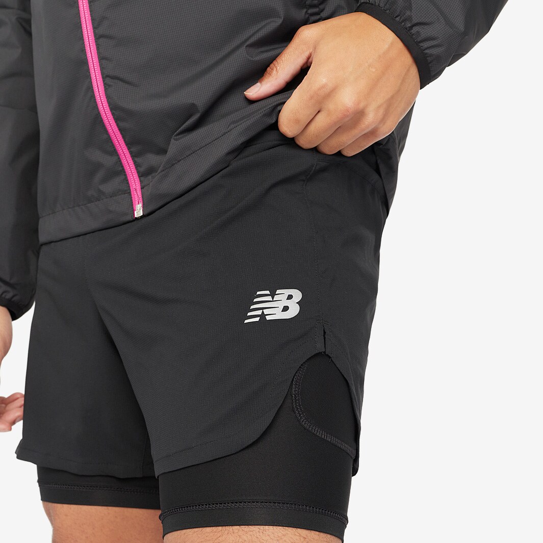 New Balance London Edition Q Speed Fuel 2in1 5inch Short - Black - Mens ...