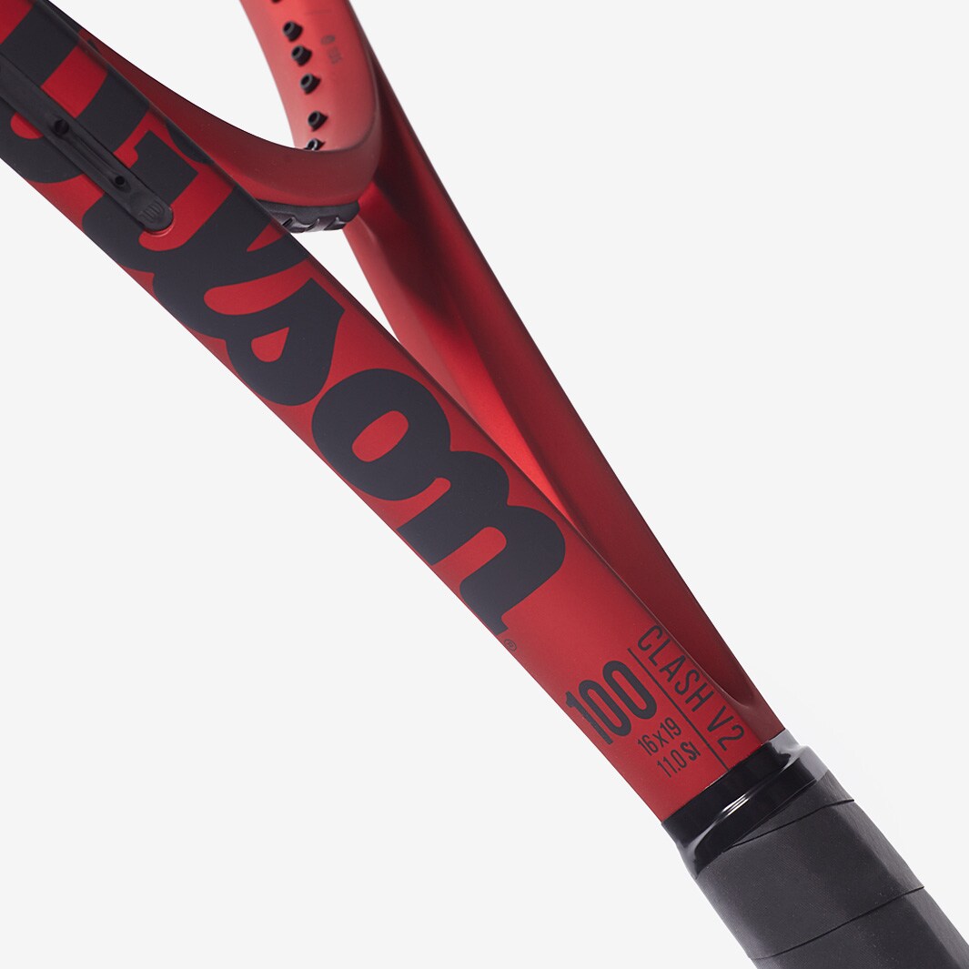 Wilson Clash 100 V2.0 - Red/Black - Mens Rackets