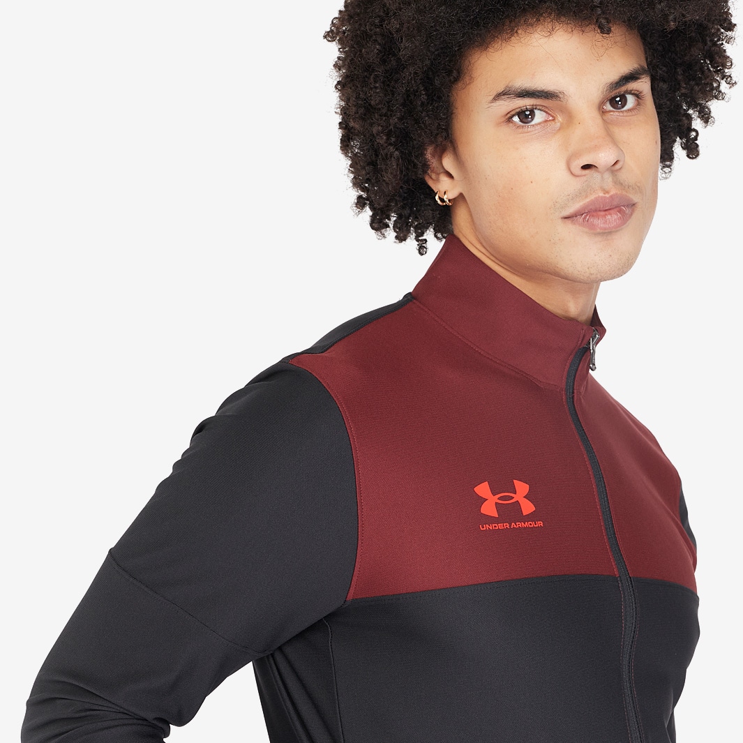 Under Armour Challenger Tracksuit - Black / Chestnut Red / Radio Red ...
