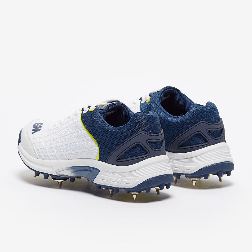 Gunn & Moore Original Junior Cricket Spikes - White/Blue - Boys Shoes