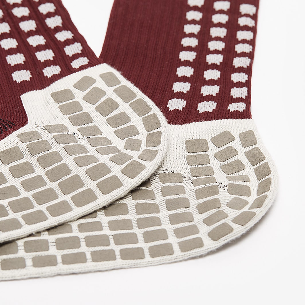 TRUsox Mid-Calf Thin Crew Socks 3.0 - Maroon - Mens Clothing