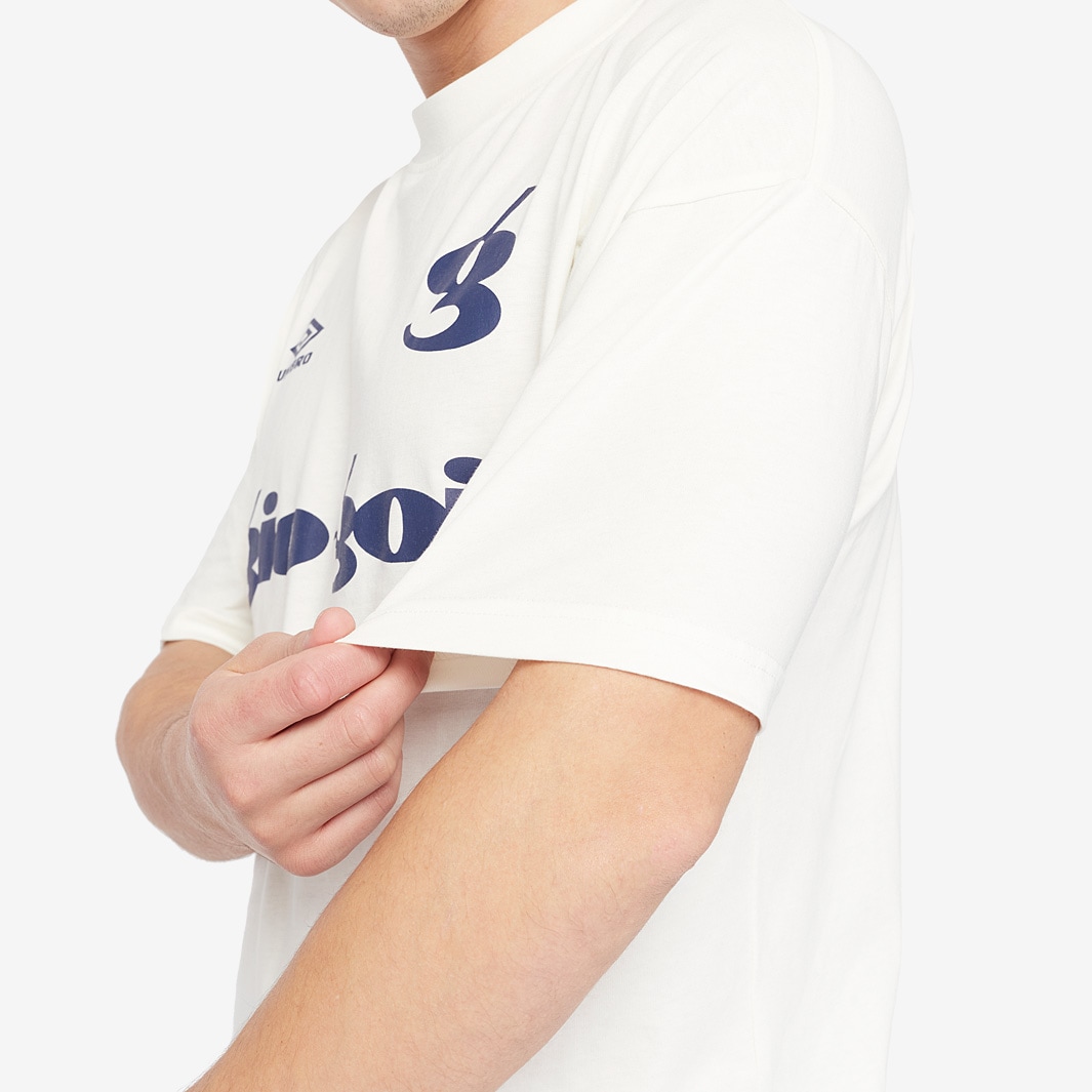Umbro x Gio-Goi Logo Tee - Marshmallow/Patriot Blue - Umbro x Gio-Goi ...