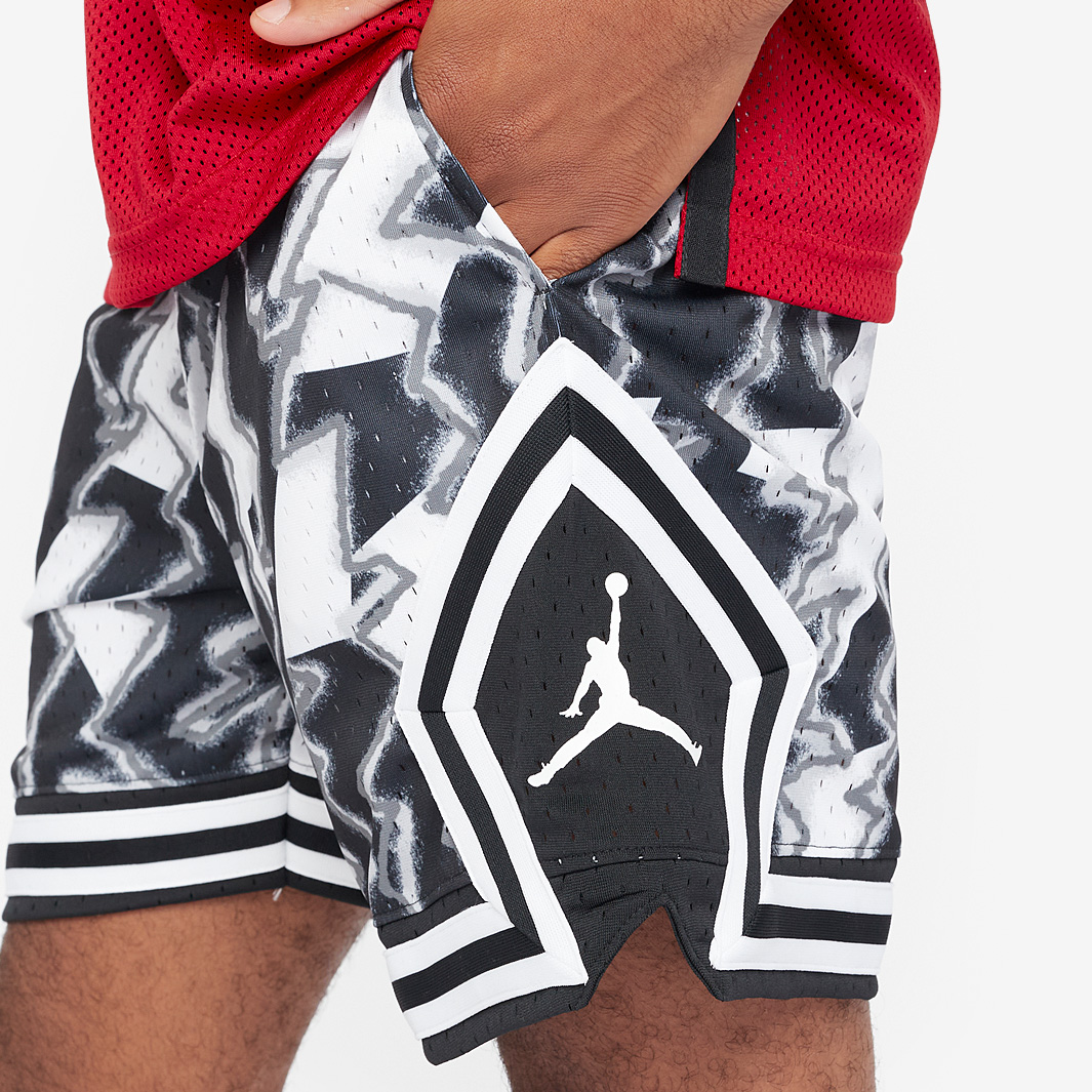Jordan Sport Breakfast Club Dri-FIT Diamond Shorts - White/Black/White ...
