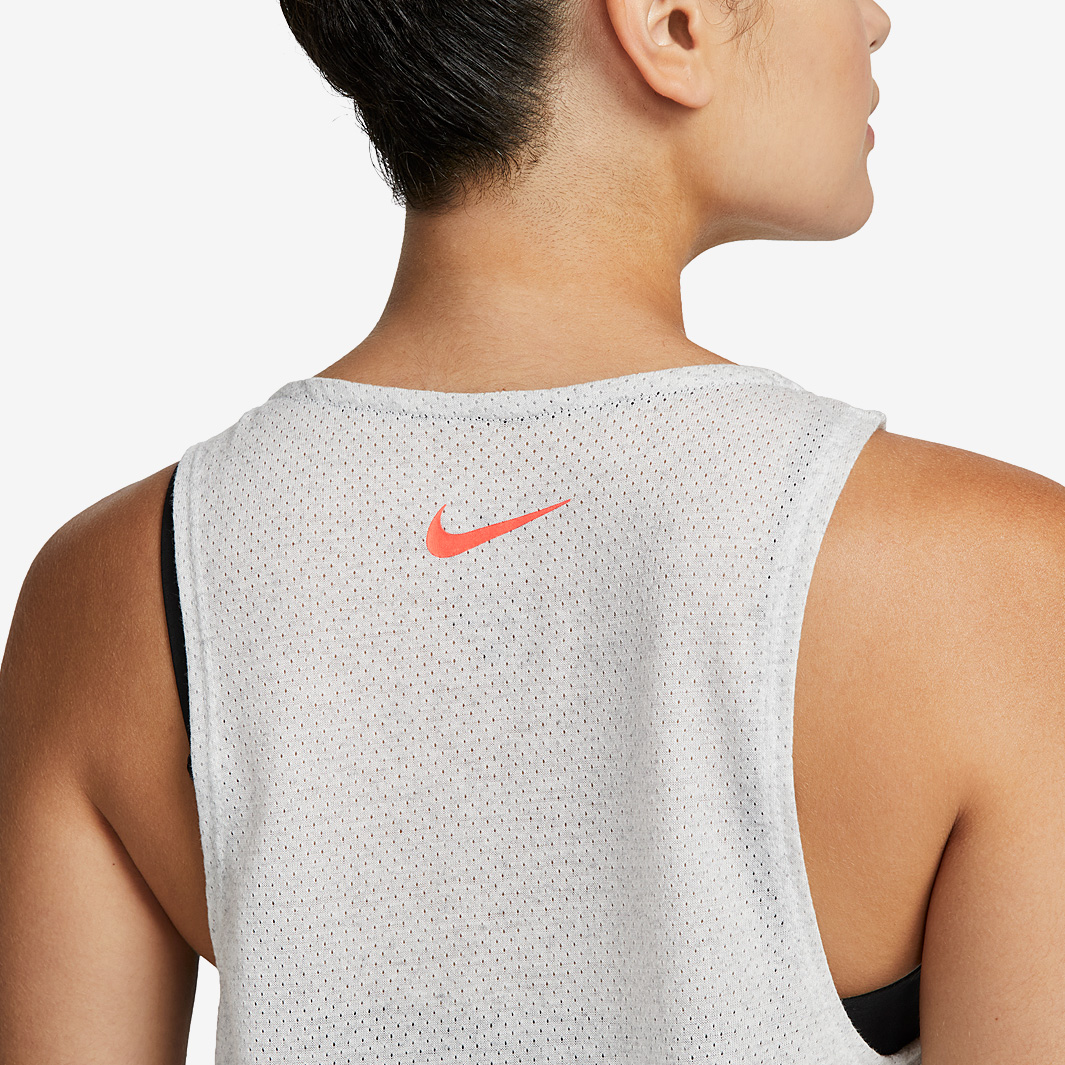 Nike Womens Dri-FIT Trail Running Tank - Light Smoke Grey/Grey Fog ...