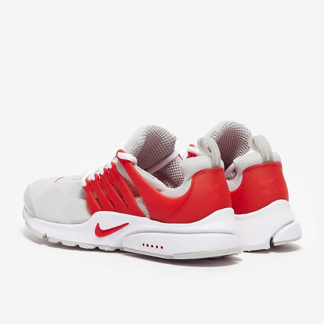 Nike Air Presto - Grey Fog/University Red/White - Trainers - Mens Shoes
