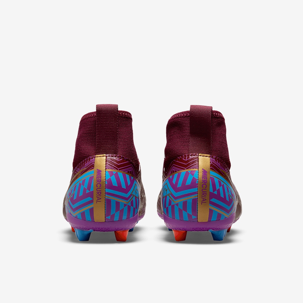 Nike Kids Zoom Mercurial Superfly IX Academy KM AG - Dark Beetroot/Mtlc ...