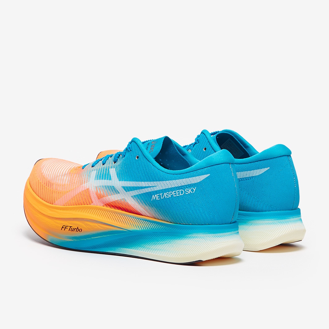 ASICS Unisex Metaspeed Sky Plus - Orange Pop/Island Blue - Mens Shoes ...