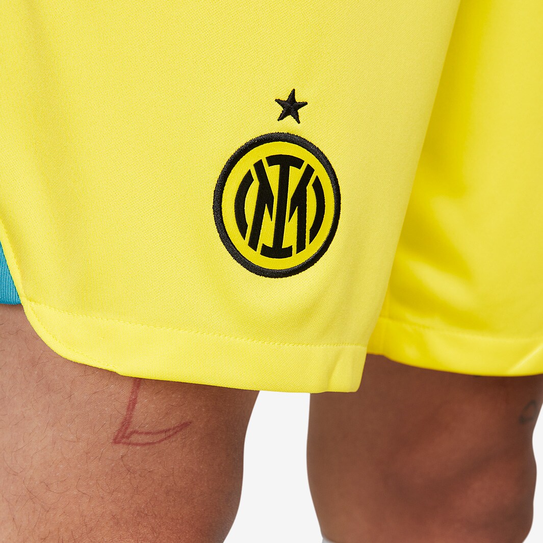 Nike Inter Milan 22/23 Dri-Fit Stadium Third Short - Vibrant Yellow ...