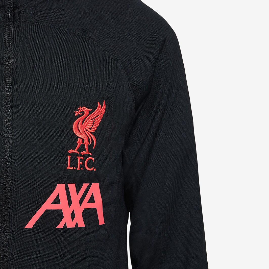 Nike Liverpool FC 22/23 Kids Dri-Fit Away Warm Up Tracksuit - Black ...