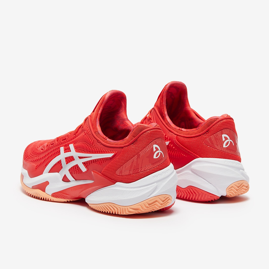 Asics Court FF 3 Clay Novak - Fiery Red/White - Mens Shoes | Pro:Direct ...