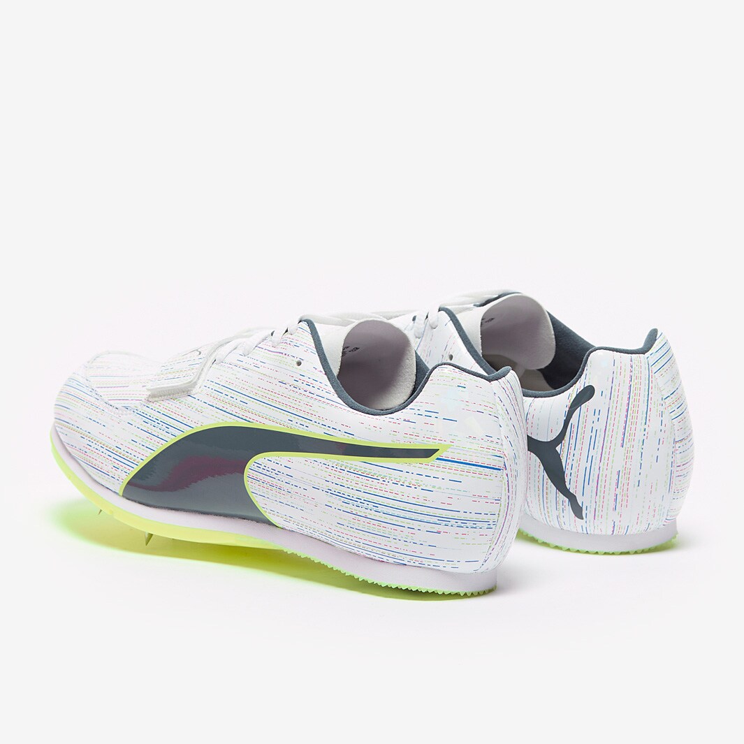 PUMA Evospeed Long Jump 9 - White/Yellow/Grey - Mens Shoes