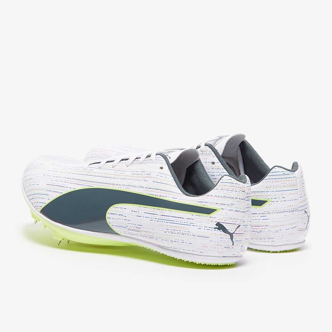 PUMA Evospeed Sprint 13 - White/Yellow/Blue - Mens Shoes