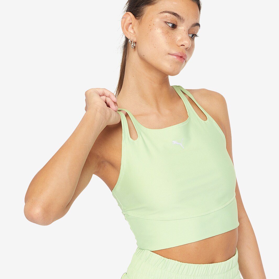 Puma Womens Run Ultraform Crop Tank - Light Mint - Womens Clothing ...