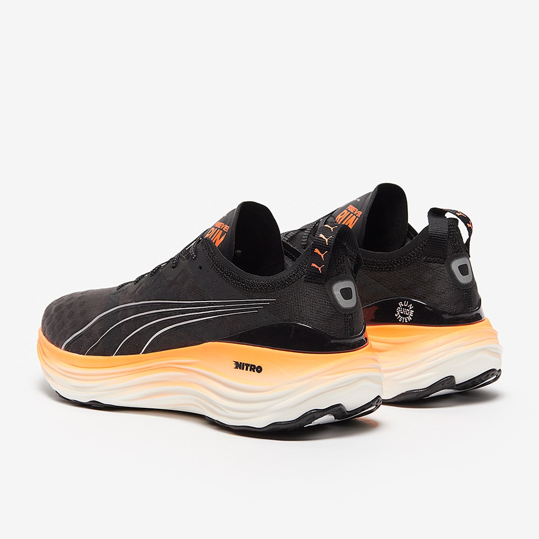 Puma Foreverun Nitro - Puma Black/Ultra Orange - Mens Shoes