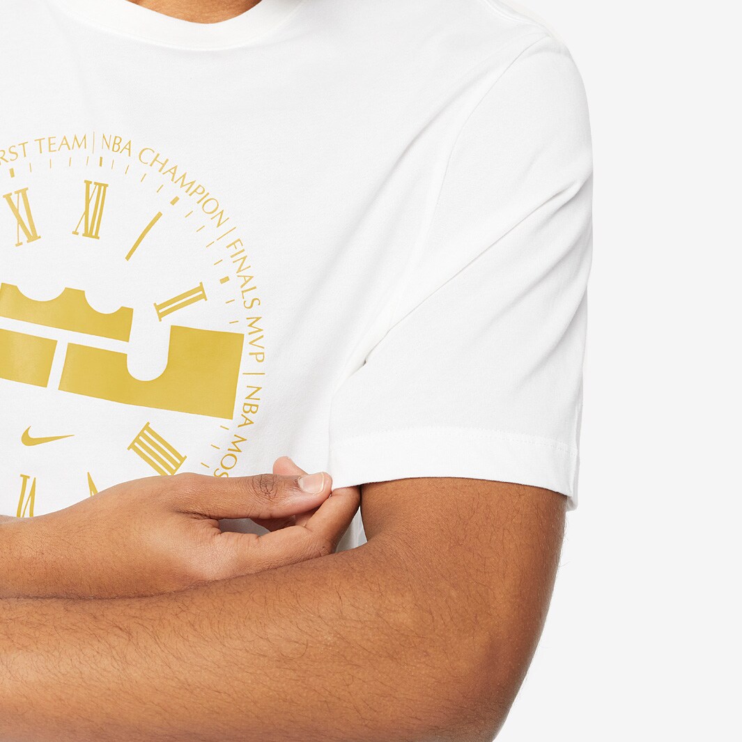 Nike LeBron James Dri-FIT Tee - White - Mens Replica | Pro:Direct ...