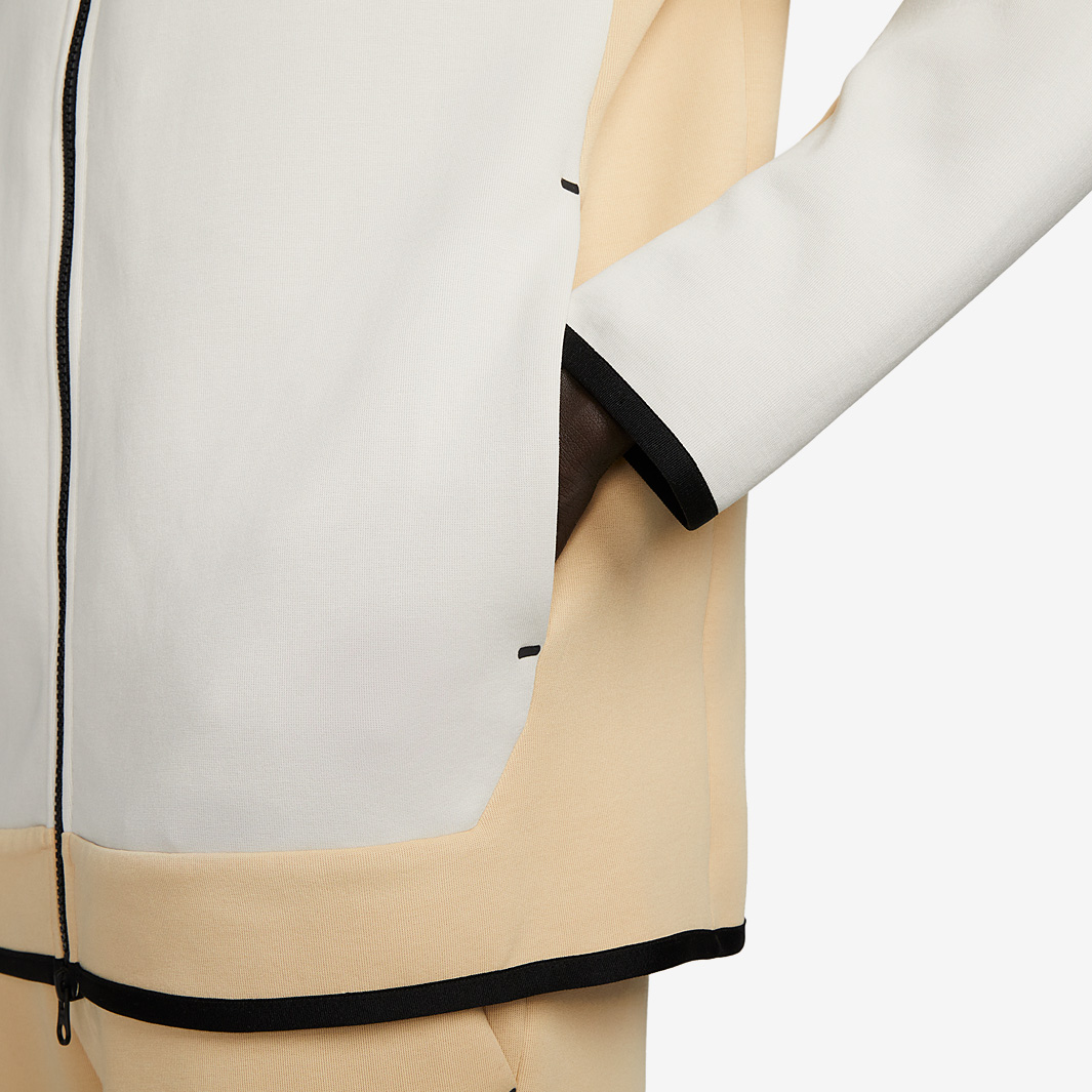 Nike Sportswear Tech Fleece Full Zip Hoodie - Sesame/ Lt Orewood Brown ...