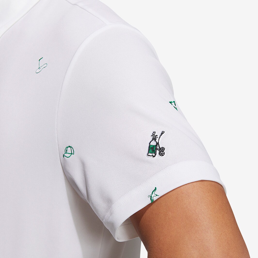 adidas Pg Mono Polo - White - Mens Clothing | Pro:Direct Golf