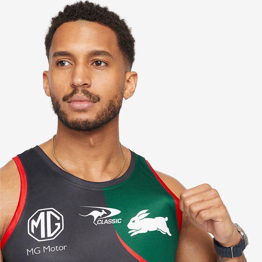 Classic South Sydney Rabbitohs 2023 Training Singlet - Black - Mens ...
