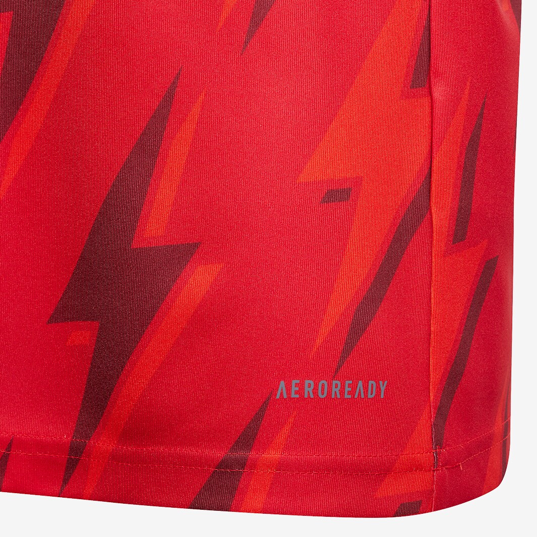 adidas Kids Arsenal FC 23/24 Pre-Match Shirt - Better Scarlet - Boys ...