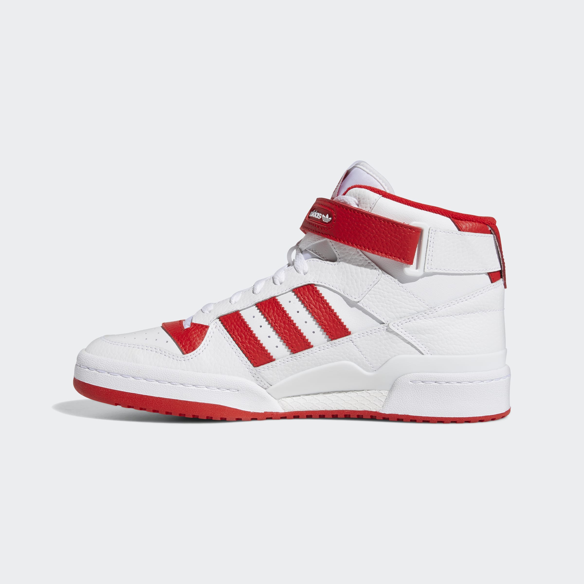 adidas Originals Forum Mid Shoes Cloud White / Vivid Red / Cloud White ...