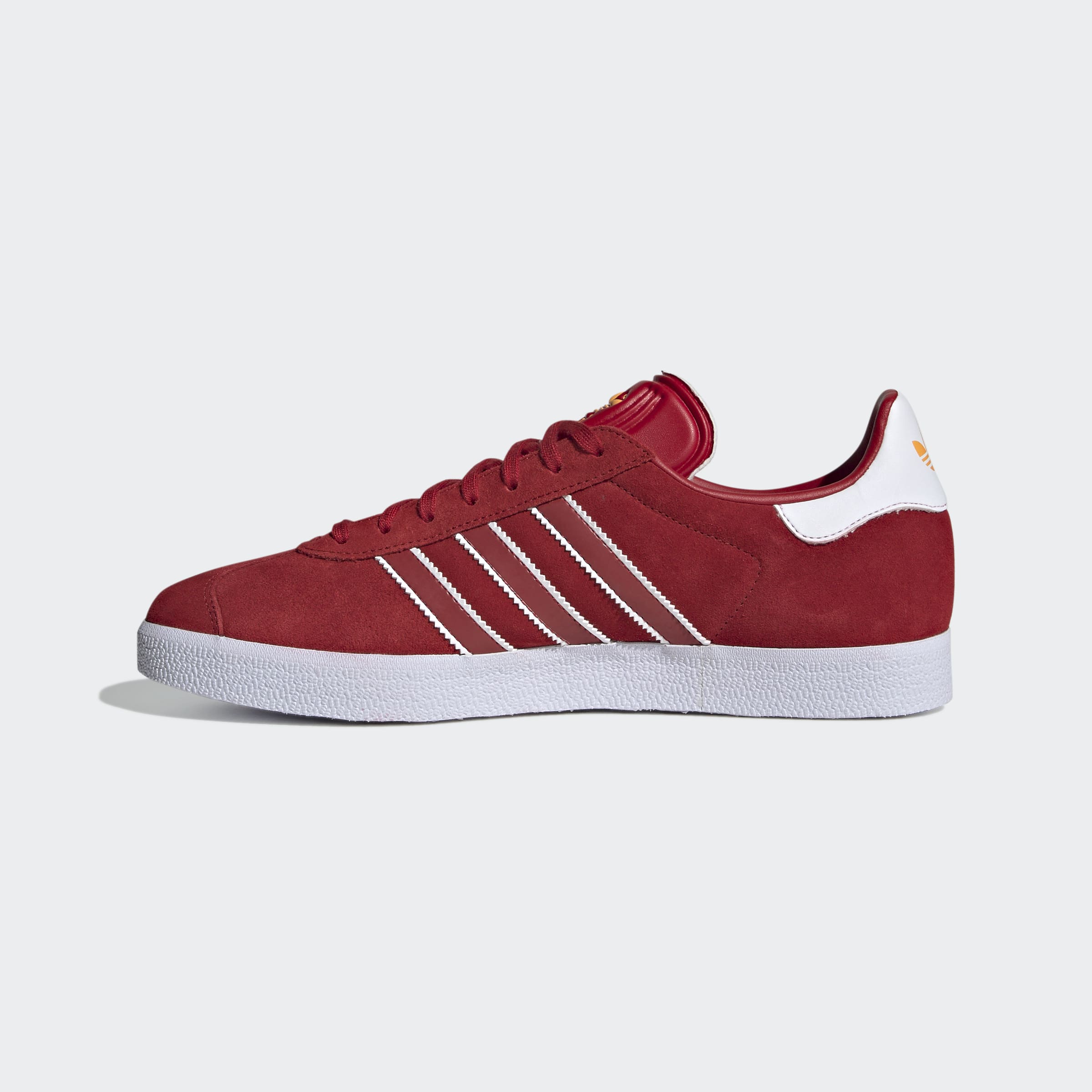 adidas Originals Gazelle - Blanc Ftwr/Rouge Equipe/Or Equipe ...