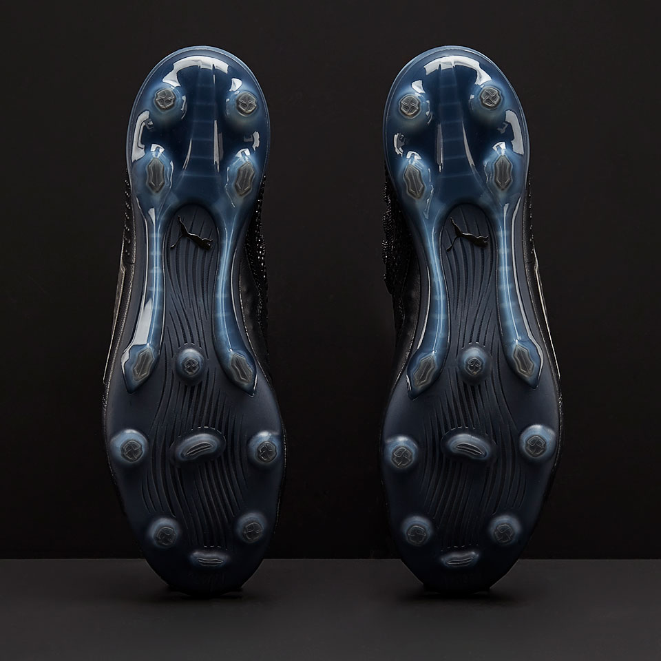 Puma One 1 Lth FG/AG - Mens Boots - Firm Ground - Puma Black/Puma Black ...